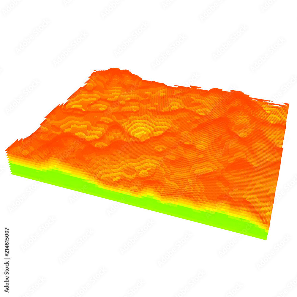 Big data digital layer landscape cyberspace grid technology. Thermal ...