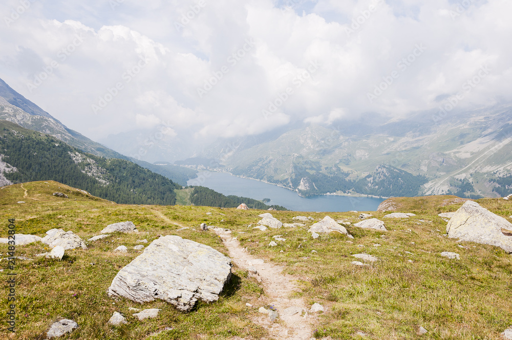 Sils, Fextal, Silsersee, Aussichtspunkt, Marmorè, Furtschellas ...