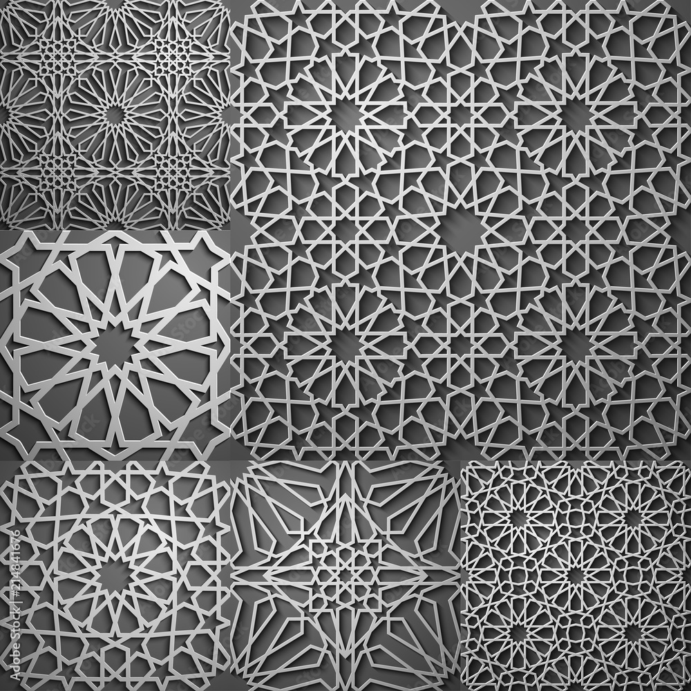Islamic pattern . Seamless arabic geometric pattern, east ornament ...