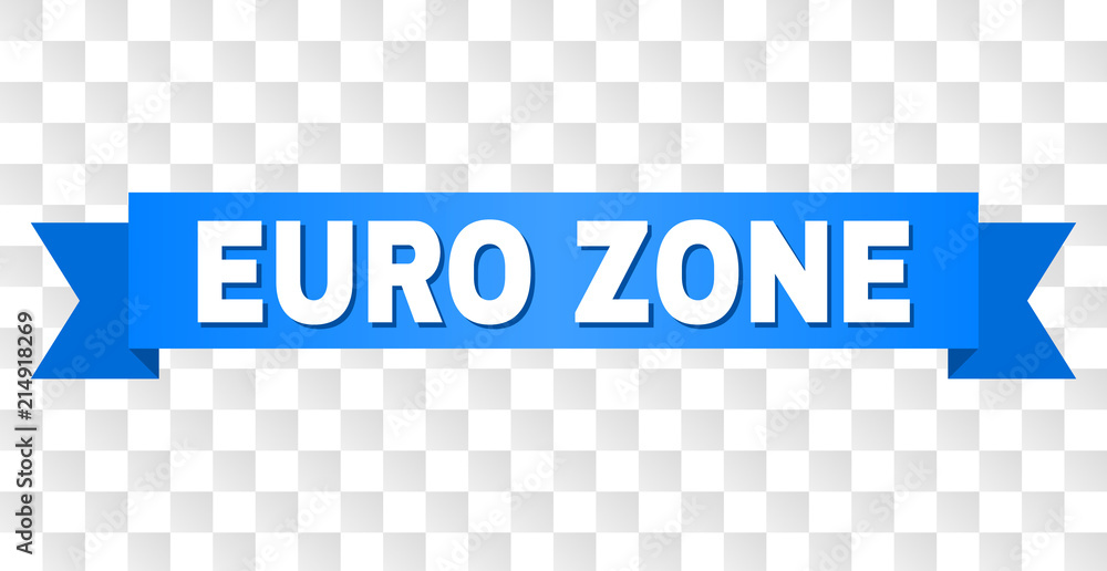 Vecteur Stock EURO ZONE text on a ribbon. Designed with white title and ...