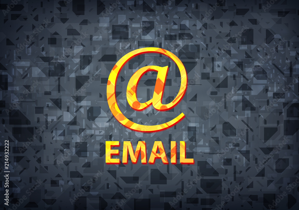 Email (address icon) black background Stock Illustration | Adobe Stock