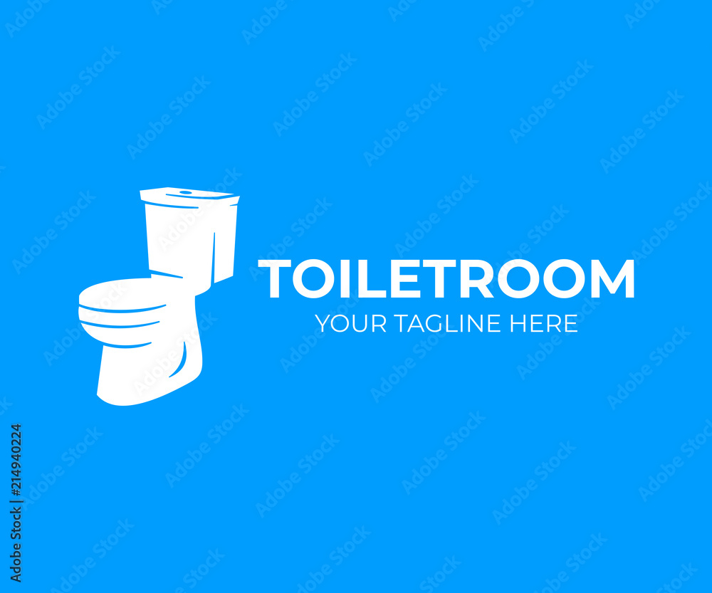 Toilet, bathroom and plumbing, logo design. Sanitation, hygiene and ...