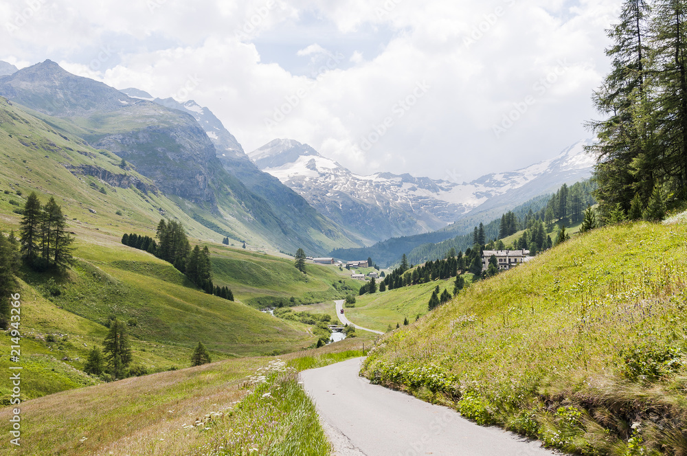 Sils, Val Fex, Fextal, Fexgletscher, Wanderweg, Alpen, Oberengadin ...