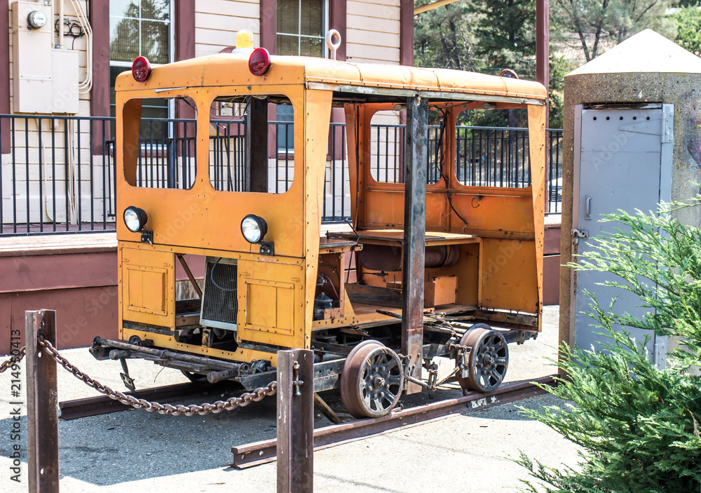 Vintage, Railway Car On Display Stock Photo | Adobe Stock