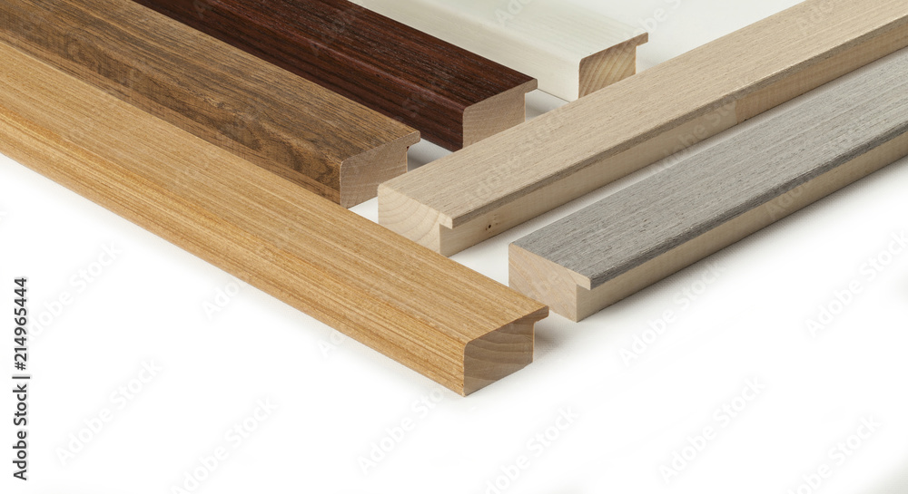 samples of wooden molding Stock Photo | Adobe Stock