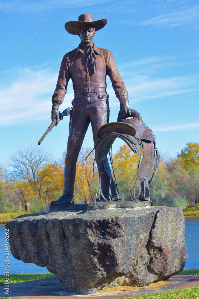 Cowboy Statue Stock Photo | Adobe Stock