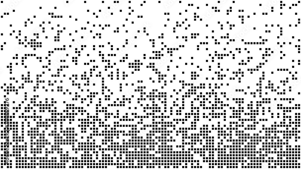 Abstract pixel gradient background. Falling pixels. Broken texture ...