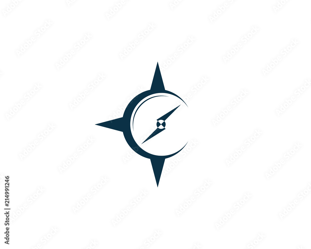 Compass logo and symbol template icon vector image Stock Vector | Adobe ...