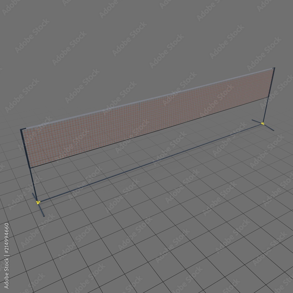 Badminton net Stock 3D asset | Adobe Stock