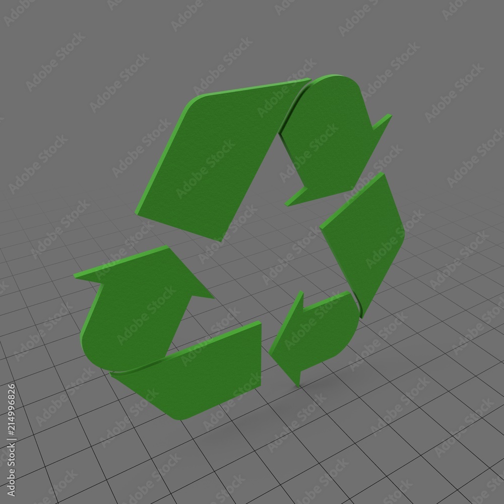 Recycle symbol Stock 3D asset | Adobe Stock