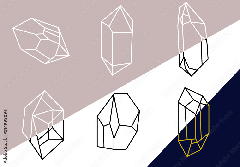 Crystal Illustration Geometric