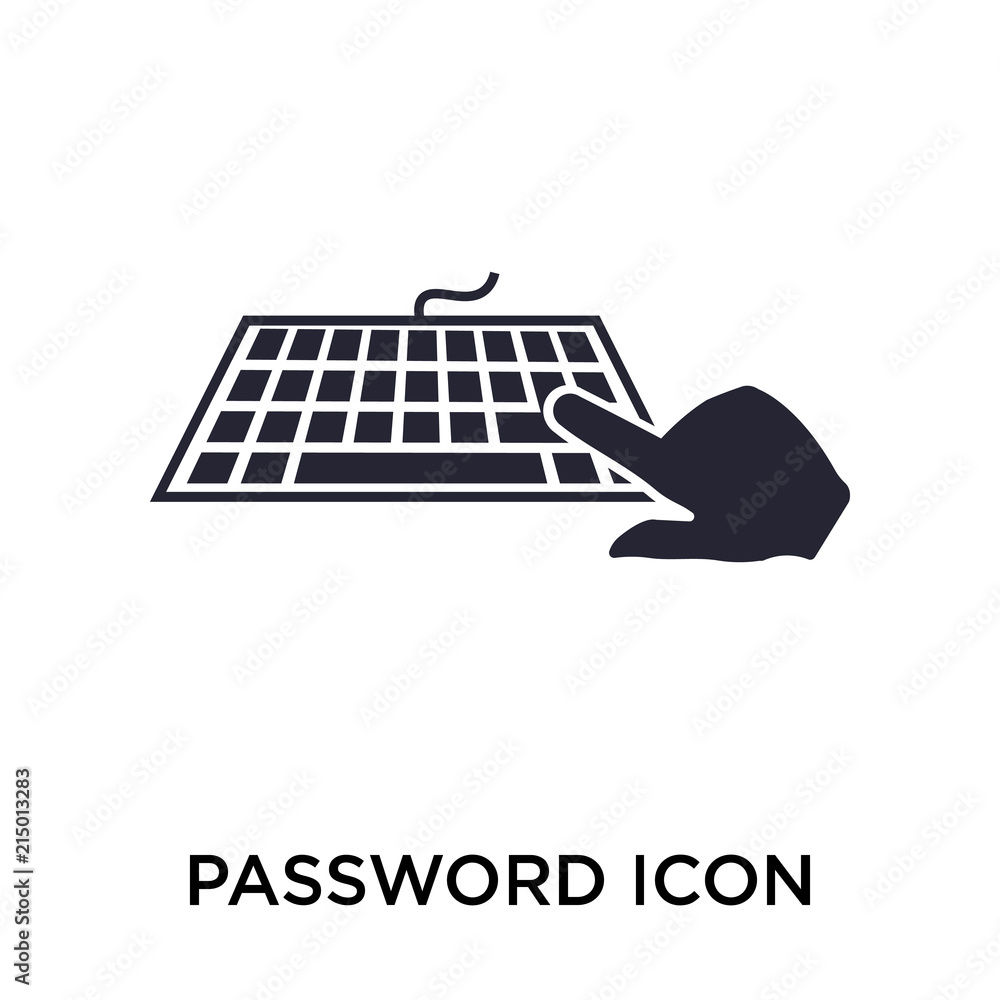 password icon on white background. Modern icons vector illustration ...
