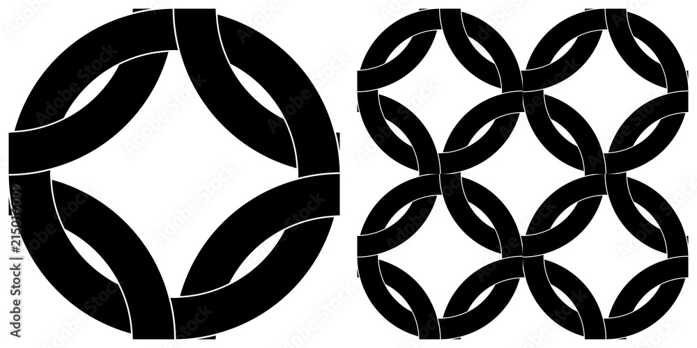 Single layer of flat style vector illustration of network linkage or ...