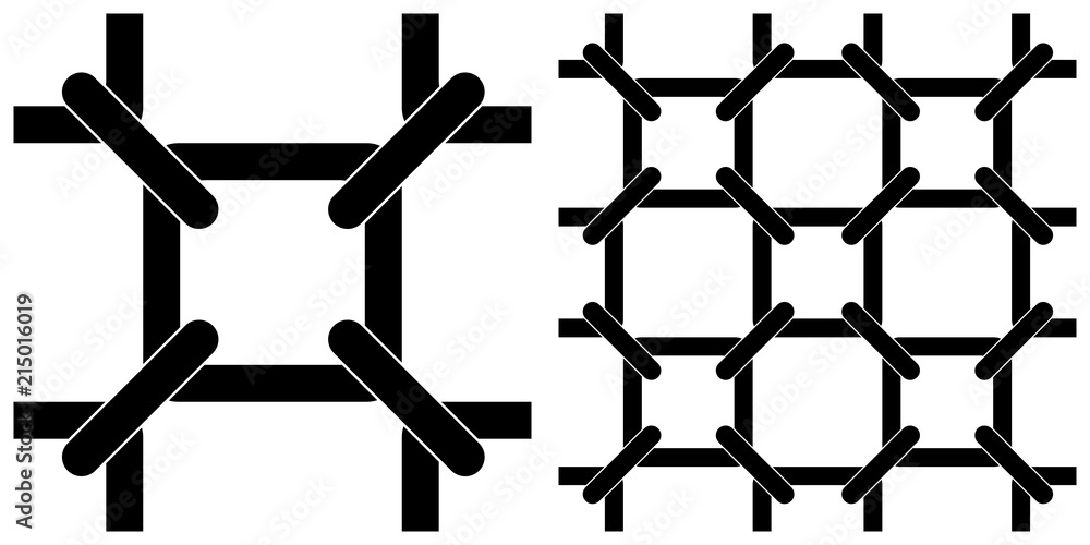 Single layer of flat style vector illustration of network linkage or ...