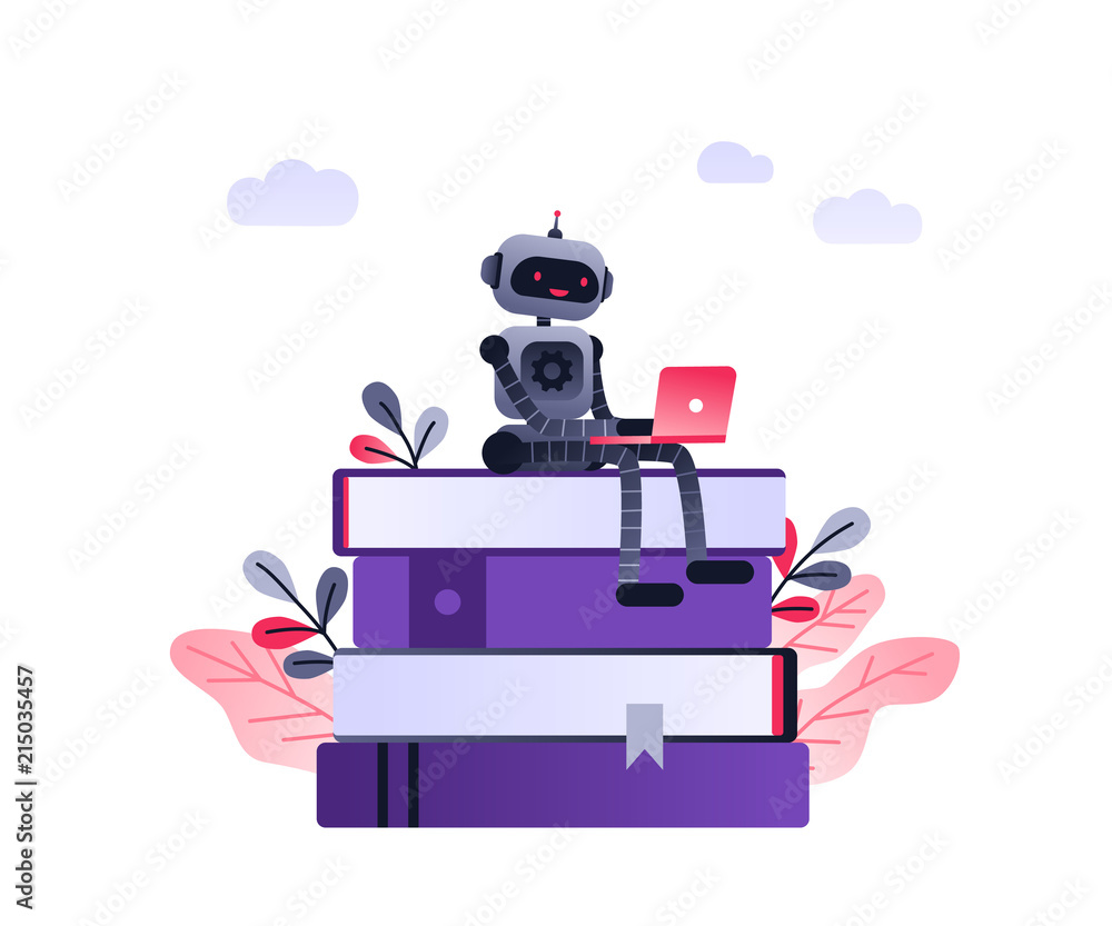 Machine learning algorithm concept with artificial neural network, deep ...