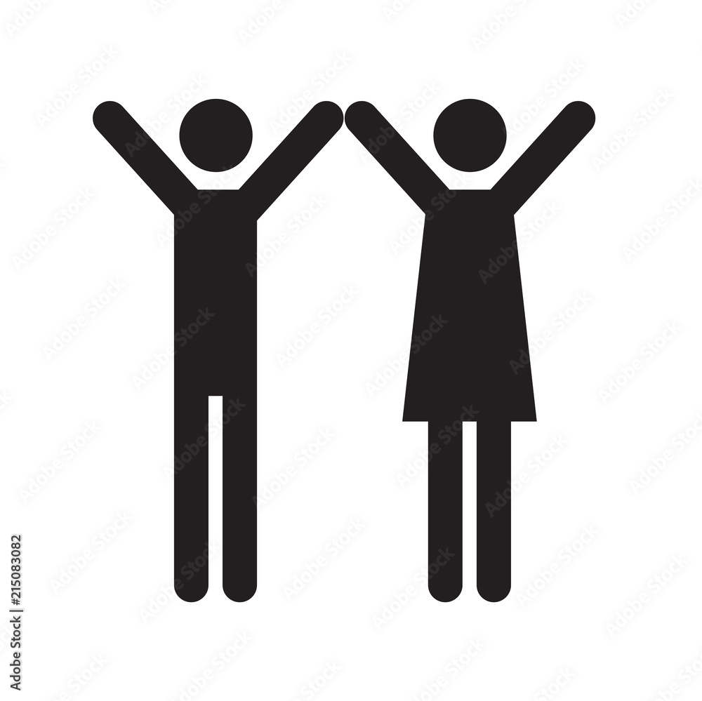 human silhouette vector icons Stock Vector | Adobe Stock