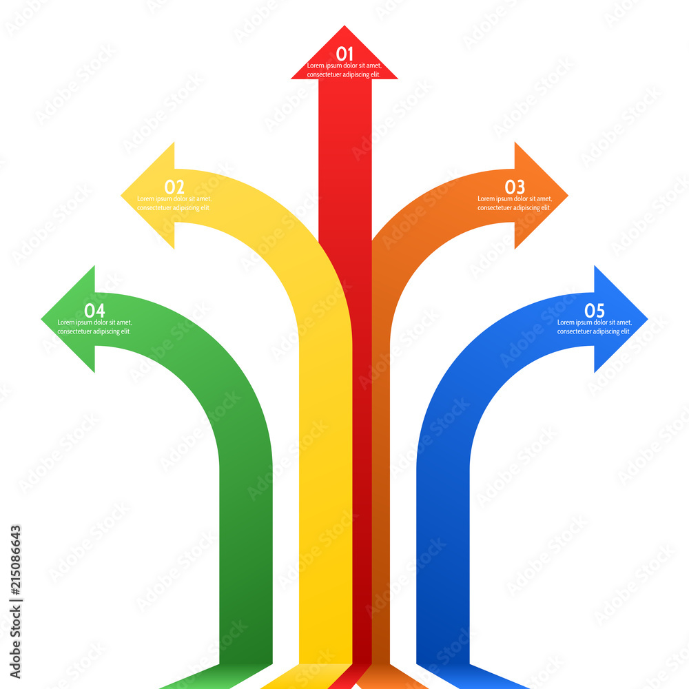 Infographie n°2 Flèches Orientation Stock Vector | Adobe Stock