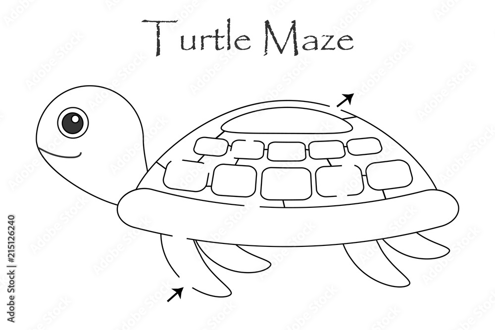 Labyrinth game, find a way out of the maze, middle level for toddlers ...