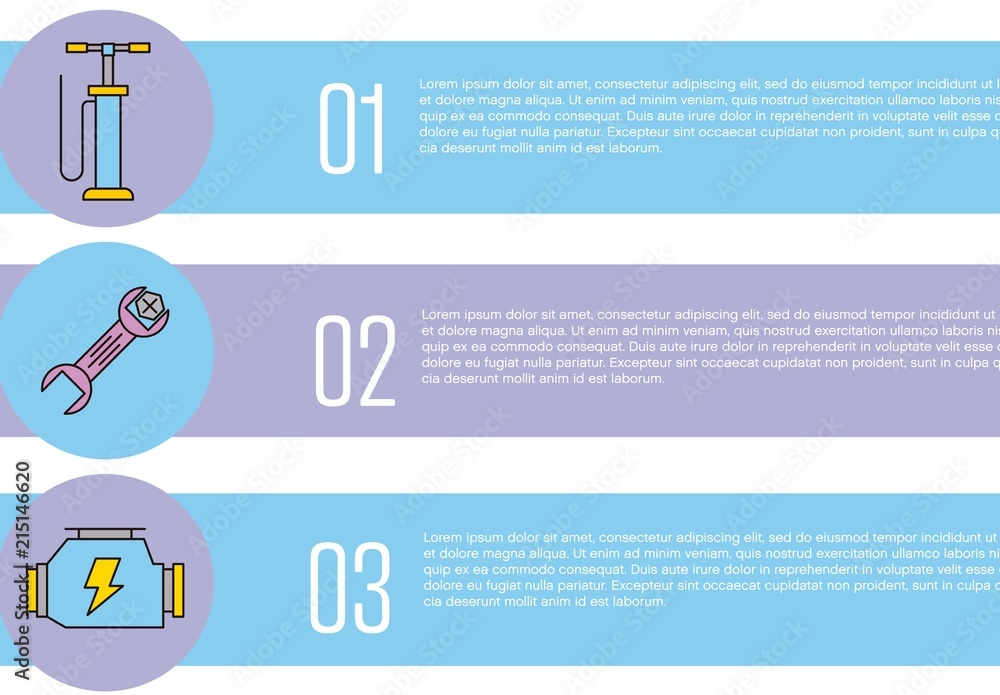 Car Maintenance Infographic Layout Stock Template | Adobe Stock