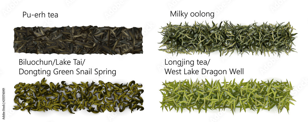 Set of tea textures Stock Vector | Adobe Stock