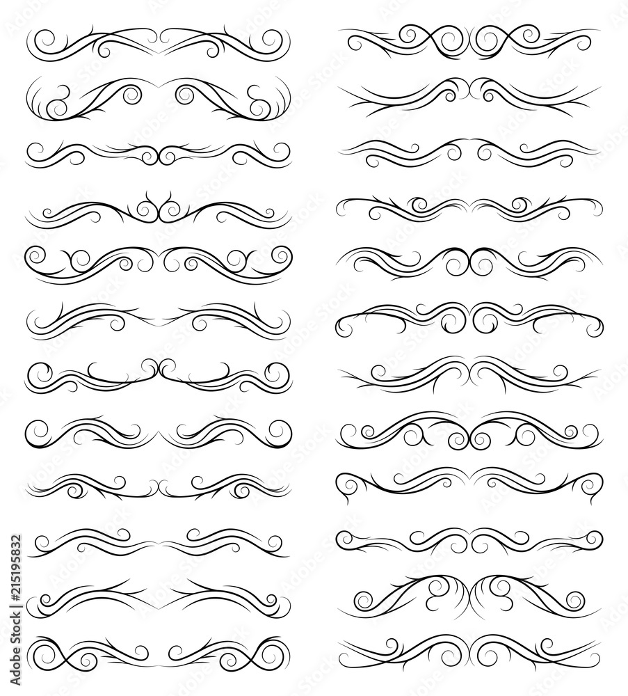 Elegant Black Swirl Design