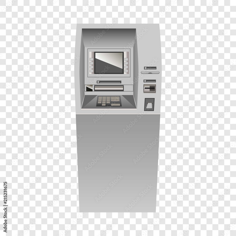 Atm mockup. Realistic illustration of atm vector mockup for on transparent background Stock ...