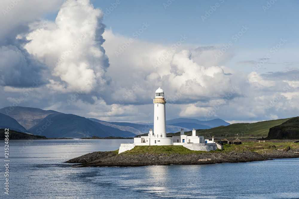 Lismore lighthouse situated on the southern tip of Lismore island in ...