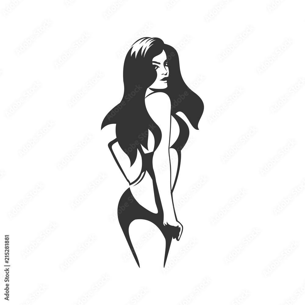 Sexy Woman Silhouettes Stock Vector Adobe Stock