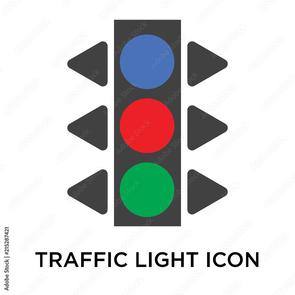 traffic light icon isolated on white background. Simple and editable ...