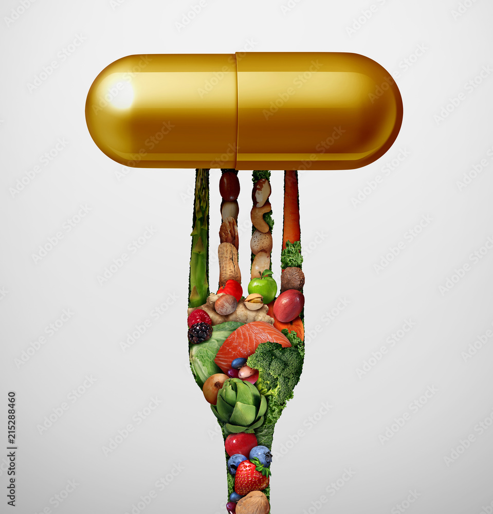 Food Vitamin Supplement Stock Illustration | Adobe Stock