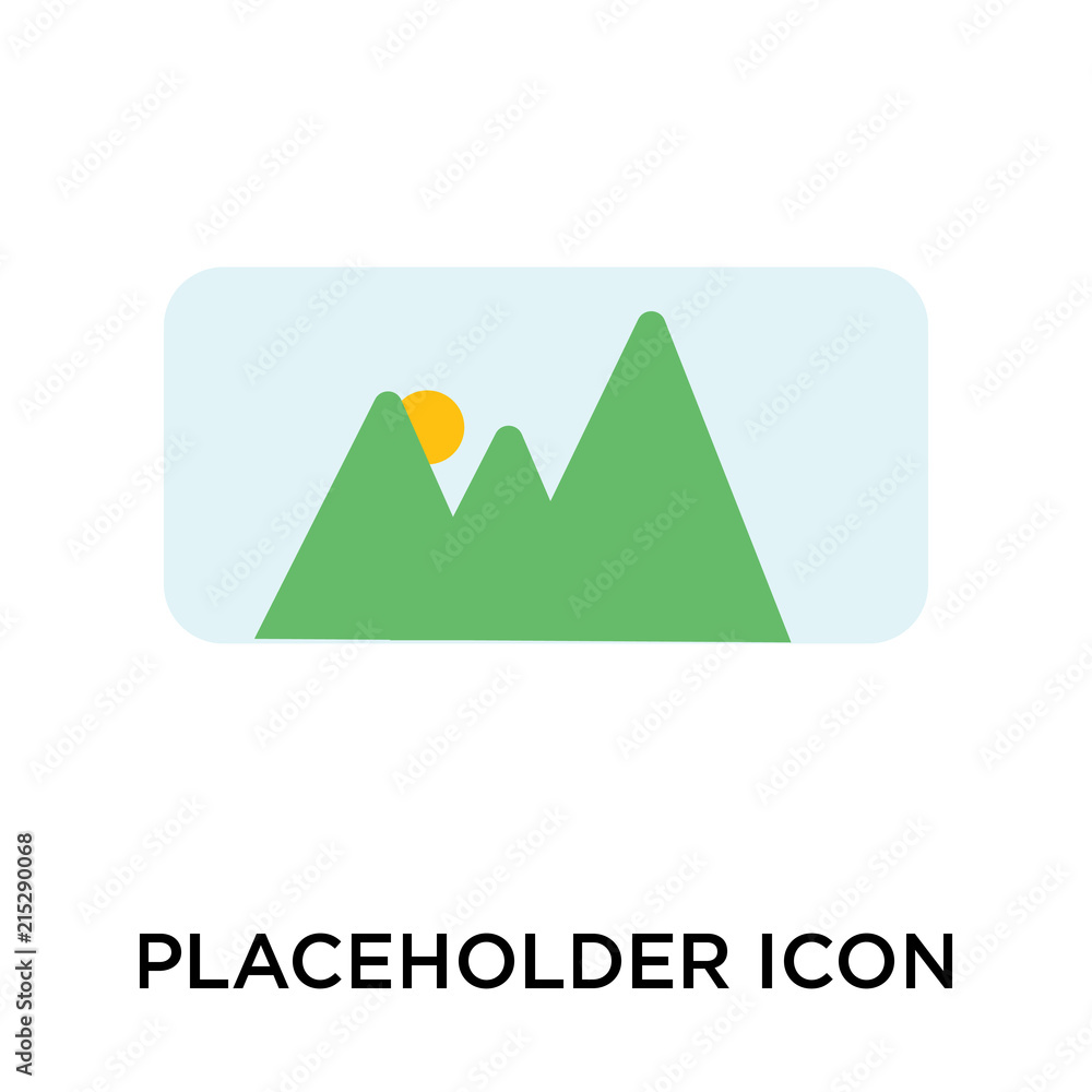 placeholder icon isolated on white background. Simple and editable ...