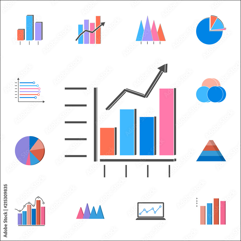 Combined chart icon. Detailed set of Charts & Diagramms icons. Premium ...