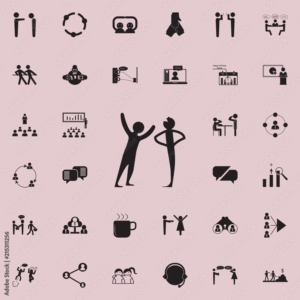 tell jokes icon. Detailed set of Conversation and Friendship icons ...