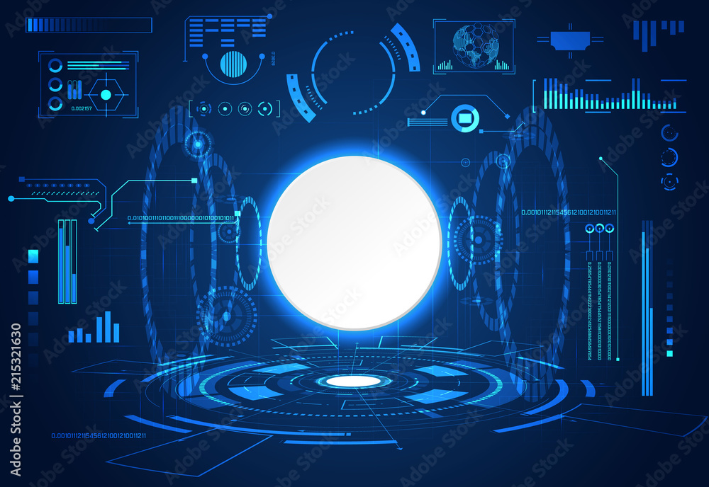 abstract technology ui futuristic concept hud interface hologram ...