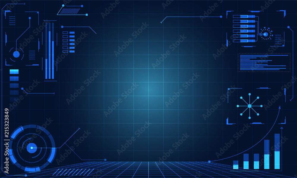 abstract technology ui futuristic concept hud interface hologram ...