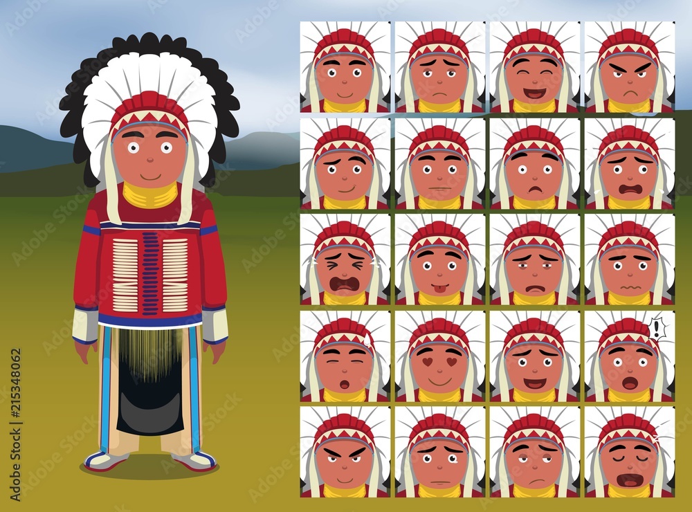 Native American Man Clipart
