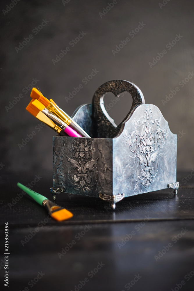 Vintage stand box Stock Photo | Adobe Stock