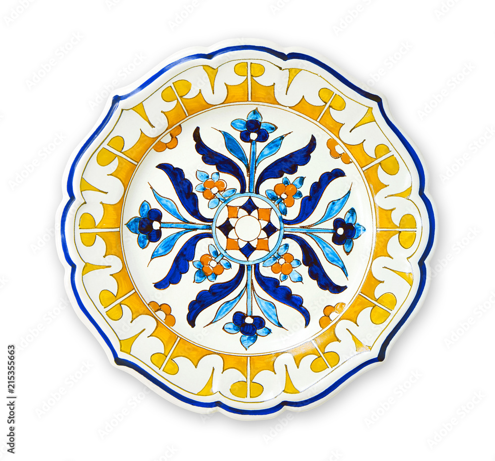 Ceramics decorative plates, Islamic plate with mandala pattern, View ...