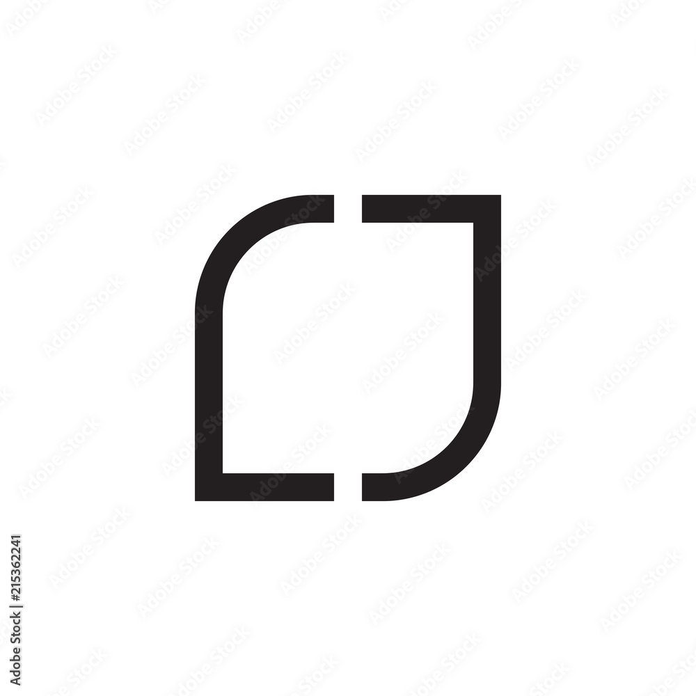 two letter monogram logo Stock Vector | Adobe Stock