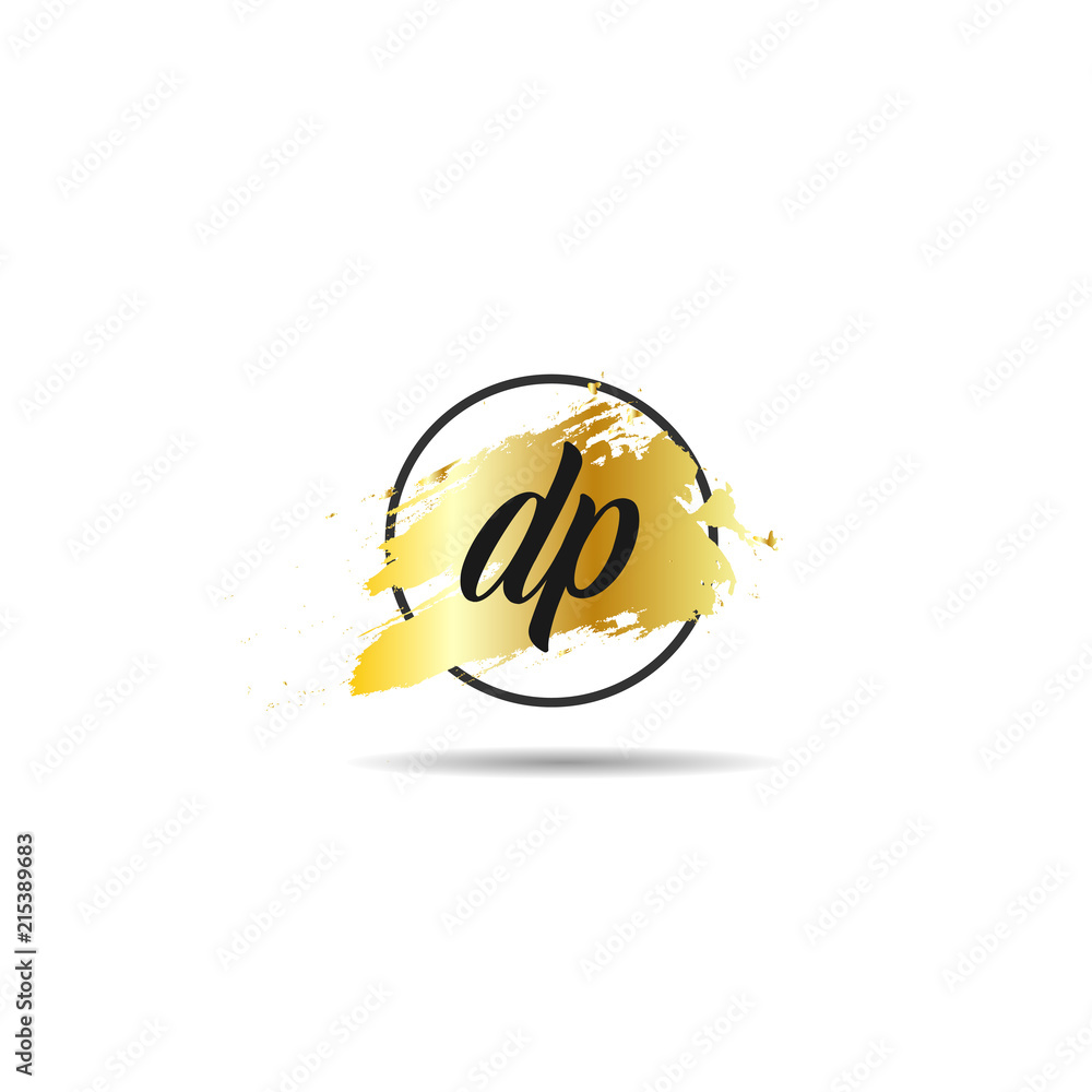 Initial Letter DP Logo Template Design Stock Vector | Adobe Stock