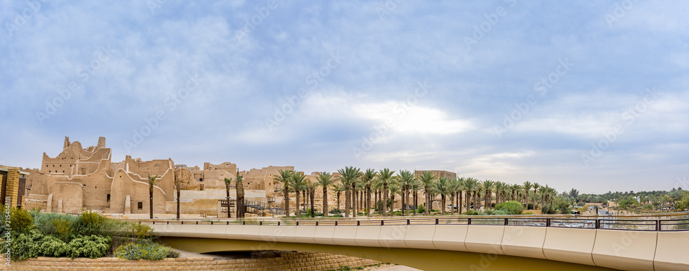 Diriyah Old city Panorama Daylight in the Morning , Al Bujairi , Riyadh ...