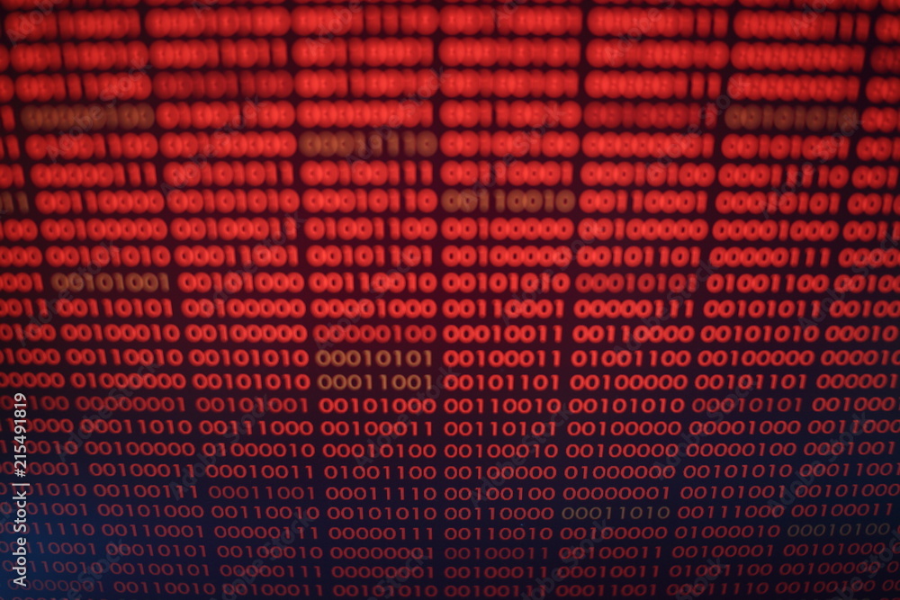 Red Binary Wallpaper
