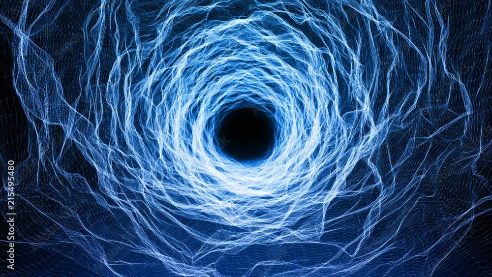 Organic biotechnology abstract seamless, loopable blue tunnel 4k sci-fi ...
