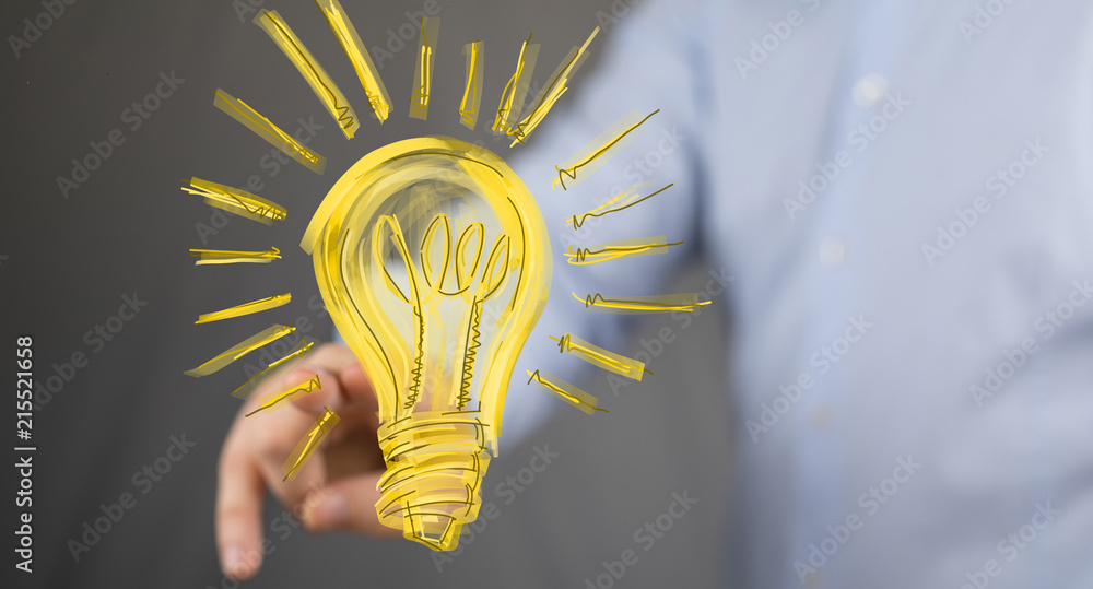 lamp idea Stock Photo | Adobe Stock