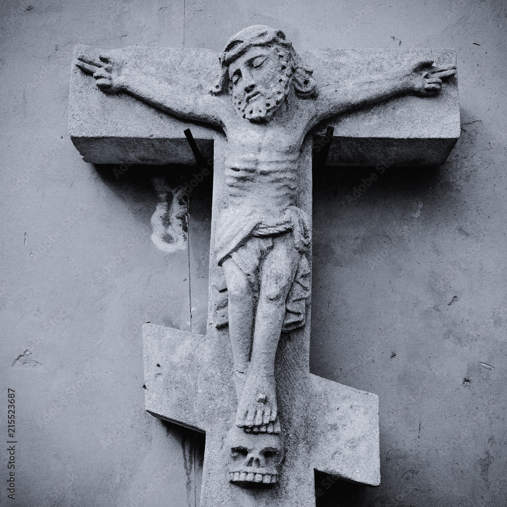 crucifixion of Jesus Christ as a symbol of resurrection and immortality ...