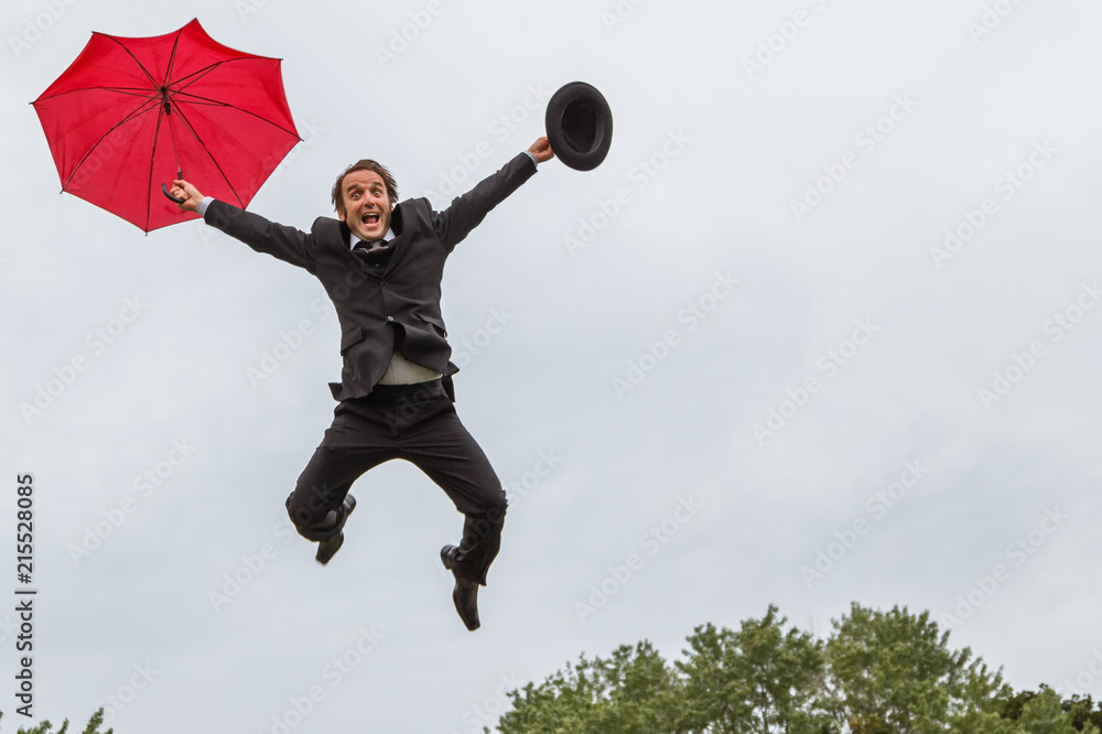 Man Falling From Sky
