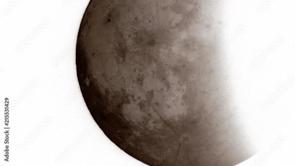 Telescopic total lunar eclipse during 27 July 2018 - central lunar ...