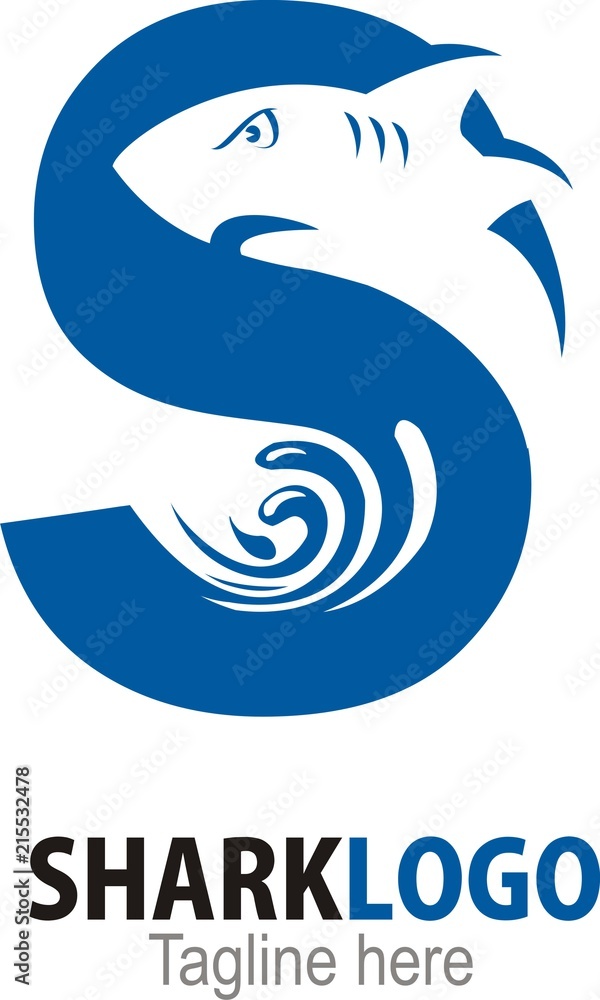 Shark logo design. Shark icon vector Stock Vector | Adobe Stock