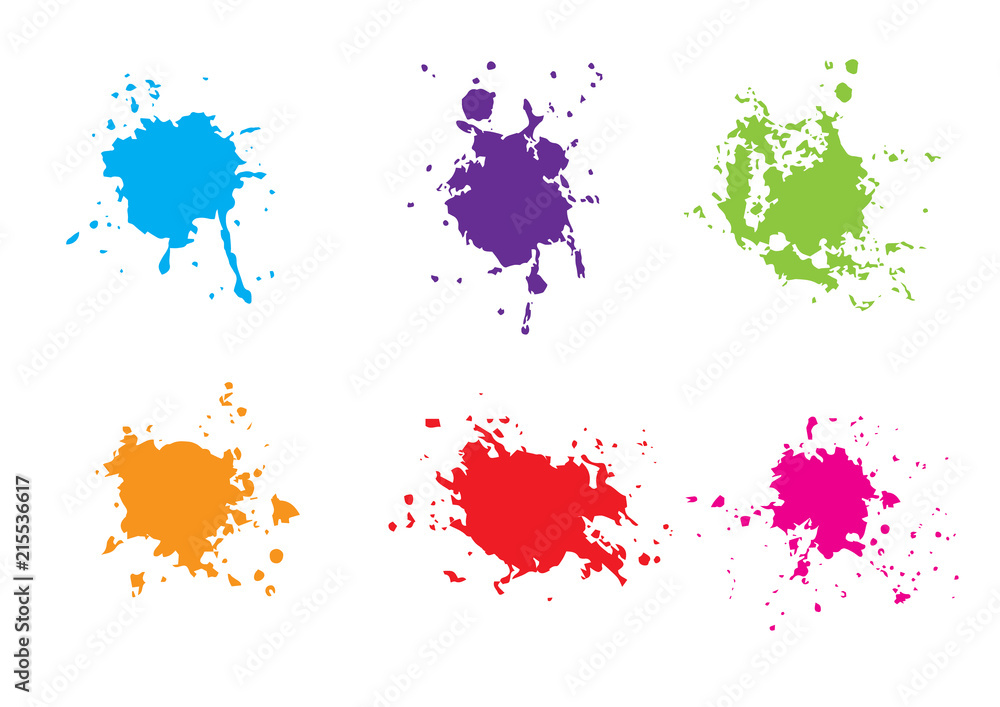 Colorful Splatter Vector