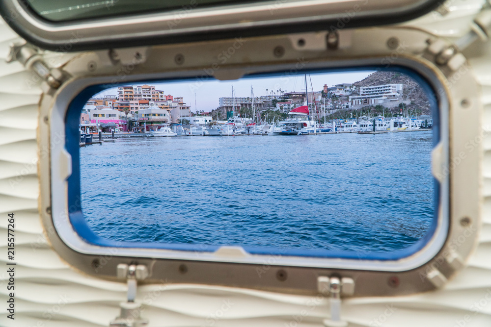 view boat window Stock Photo | Adobe Stock